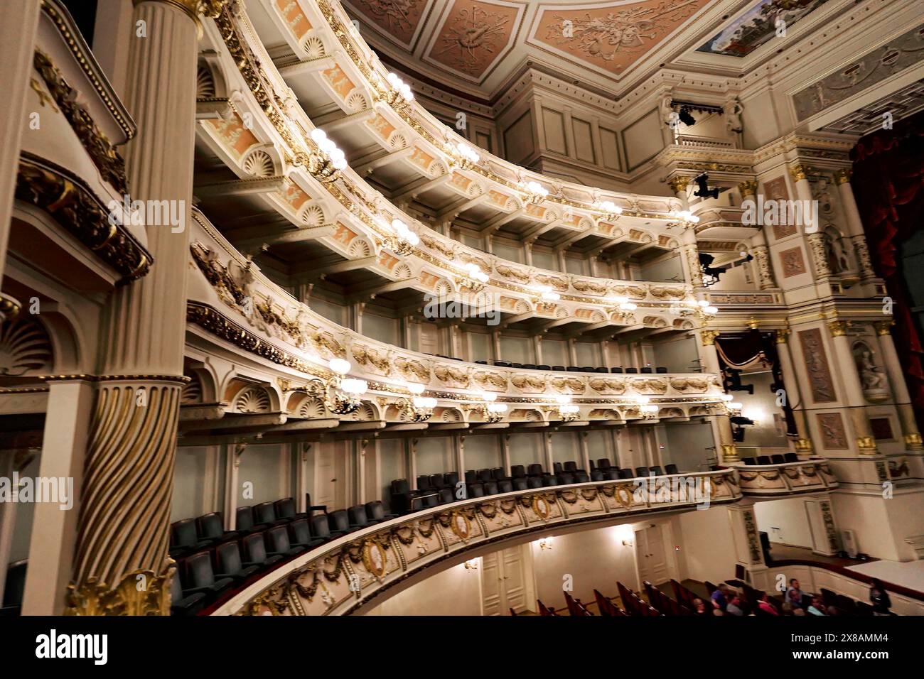Semperoper, Dresden, Saxony, Germany, Europe, Magnificent theatre ...