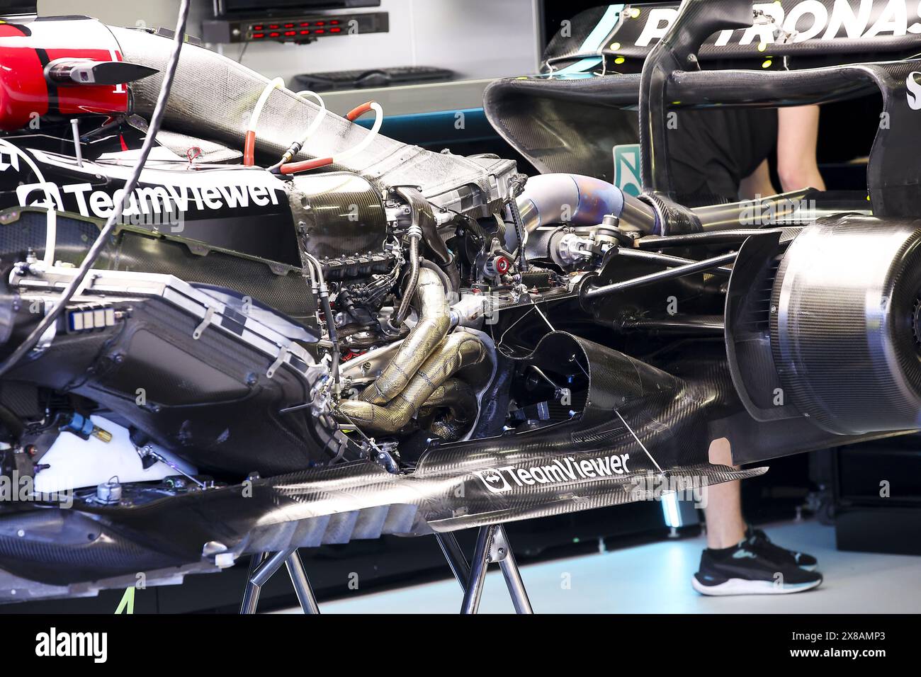 Mercedes AMG F1 Team W15, mechanical detail engine, moteur during the ...