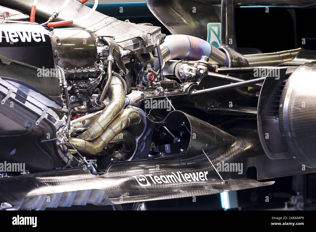 Mercedes AMG F1 Team W15, mechanical detail engine, moteur during the ...