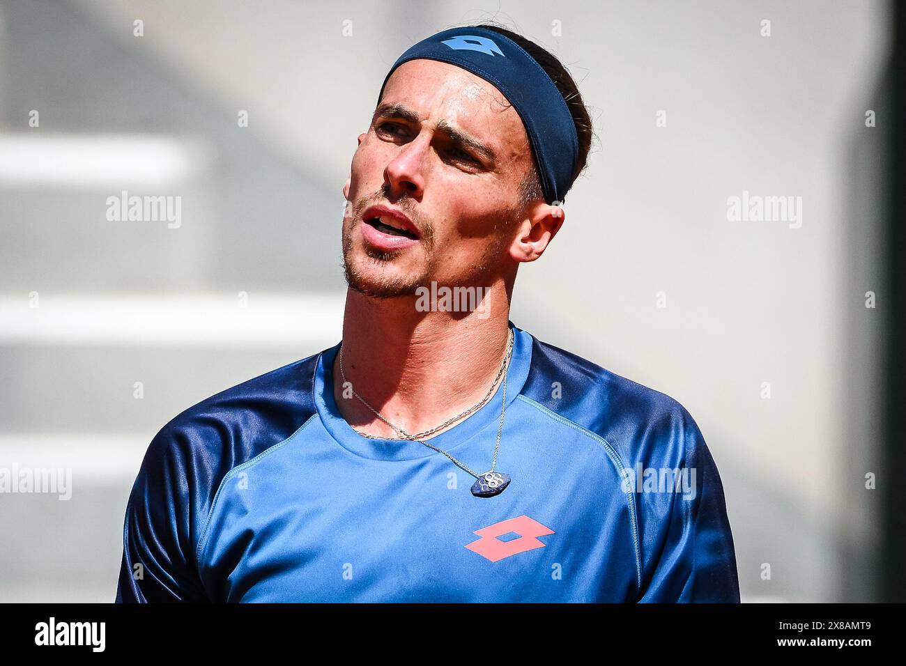 Geoffrey BLANCANEAUX of France during fourth qualifying day of Roland-Garros 2024, ATP and WTA ...