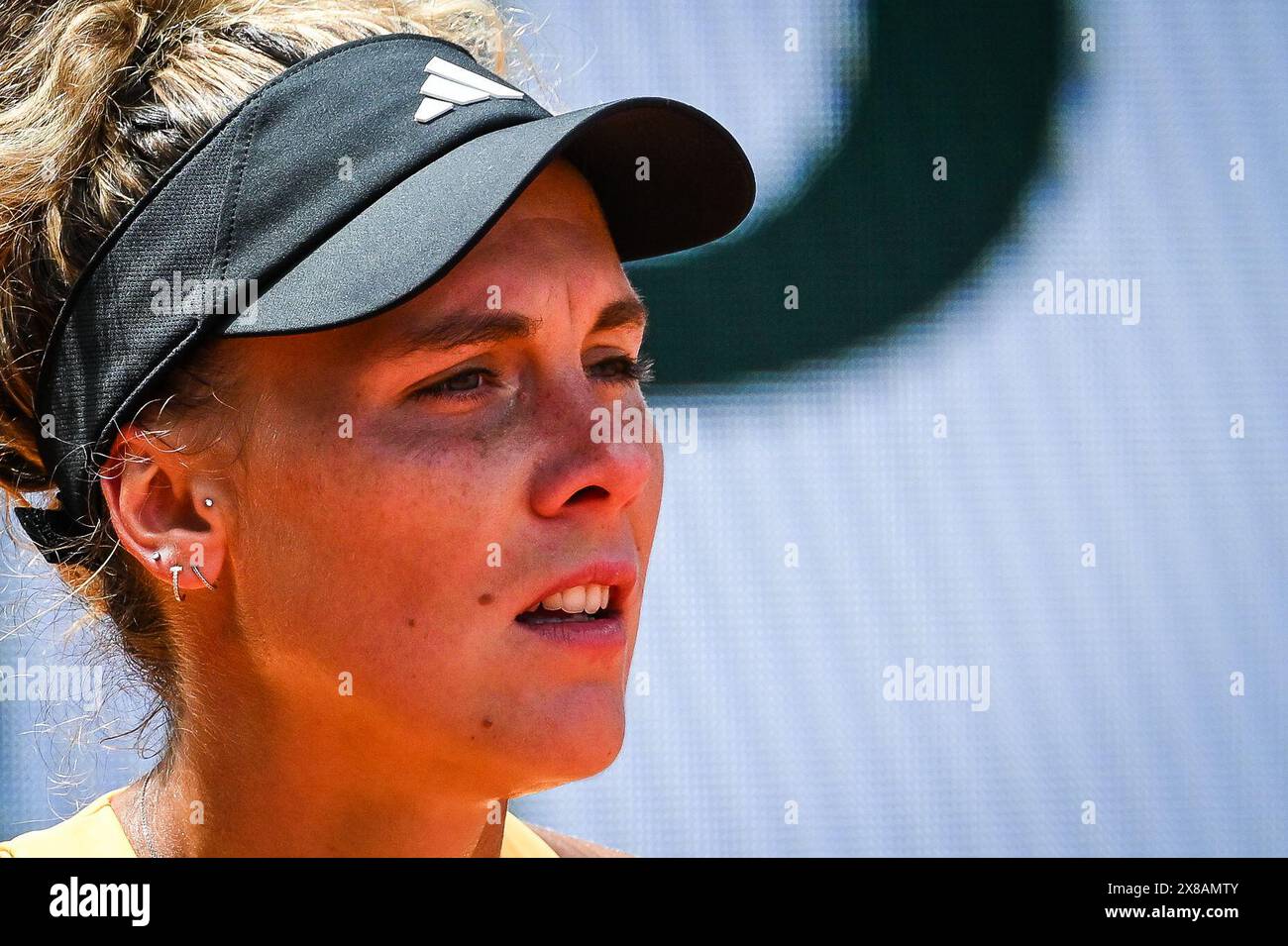Leolia JEANJEAN of France during fourth qualifying day of Roland-Garros ...