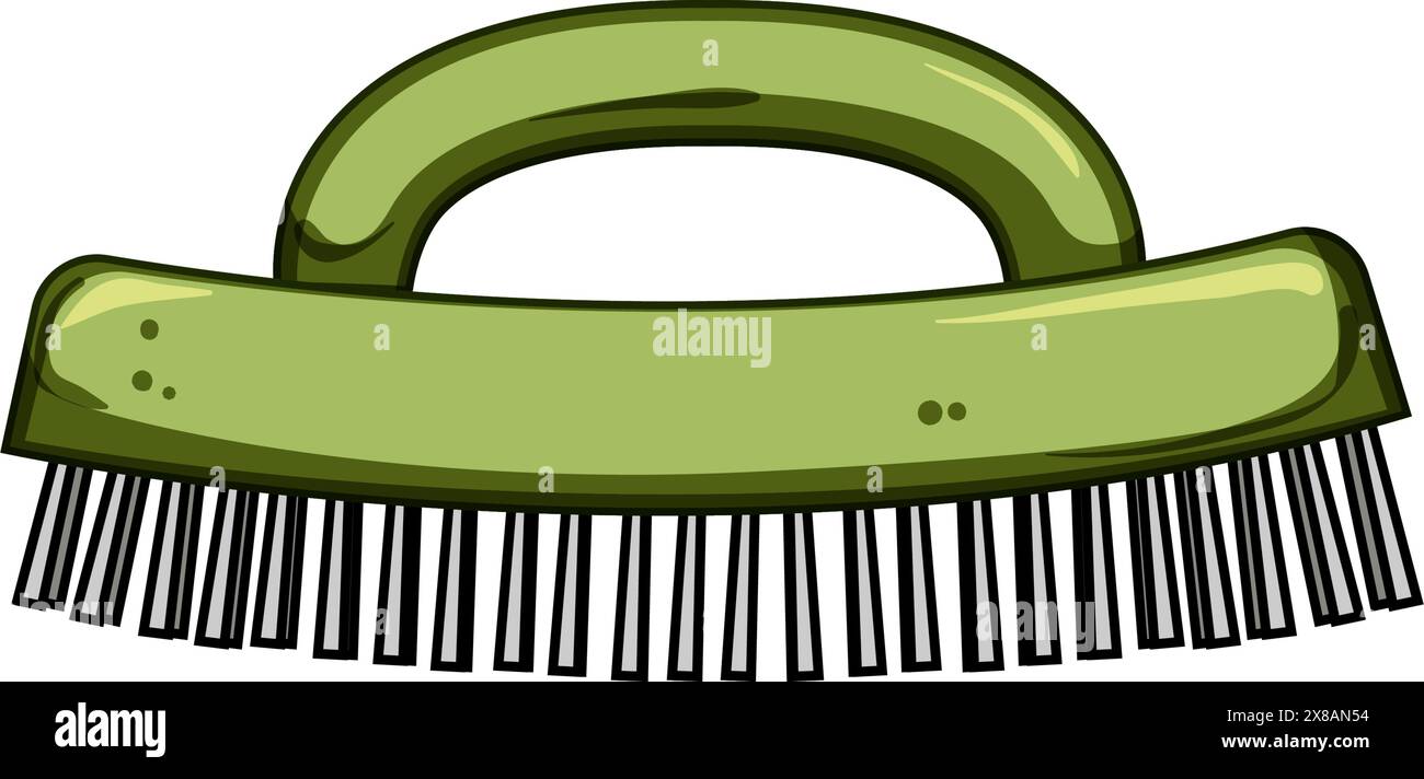 removal wire brush cartoon vector illustration Stock Vector Image & Art ...