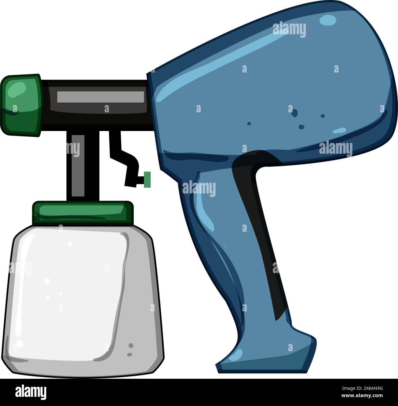 car paint sprayer cartoon vector illustration Stock Vector Image & Art ...