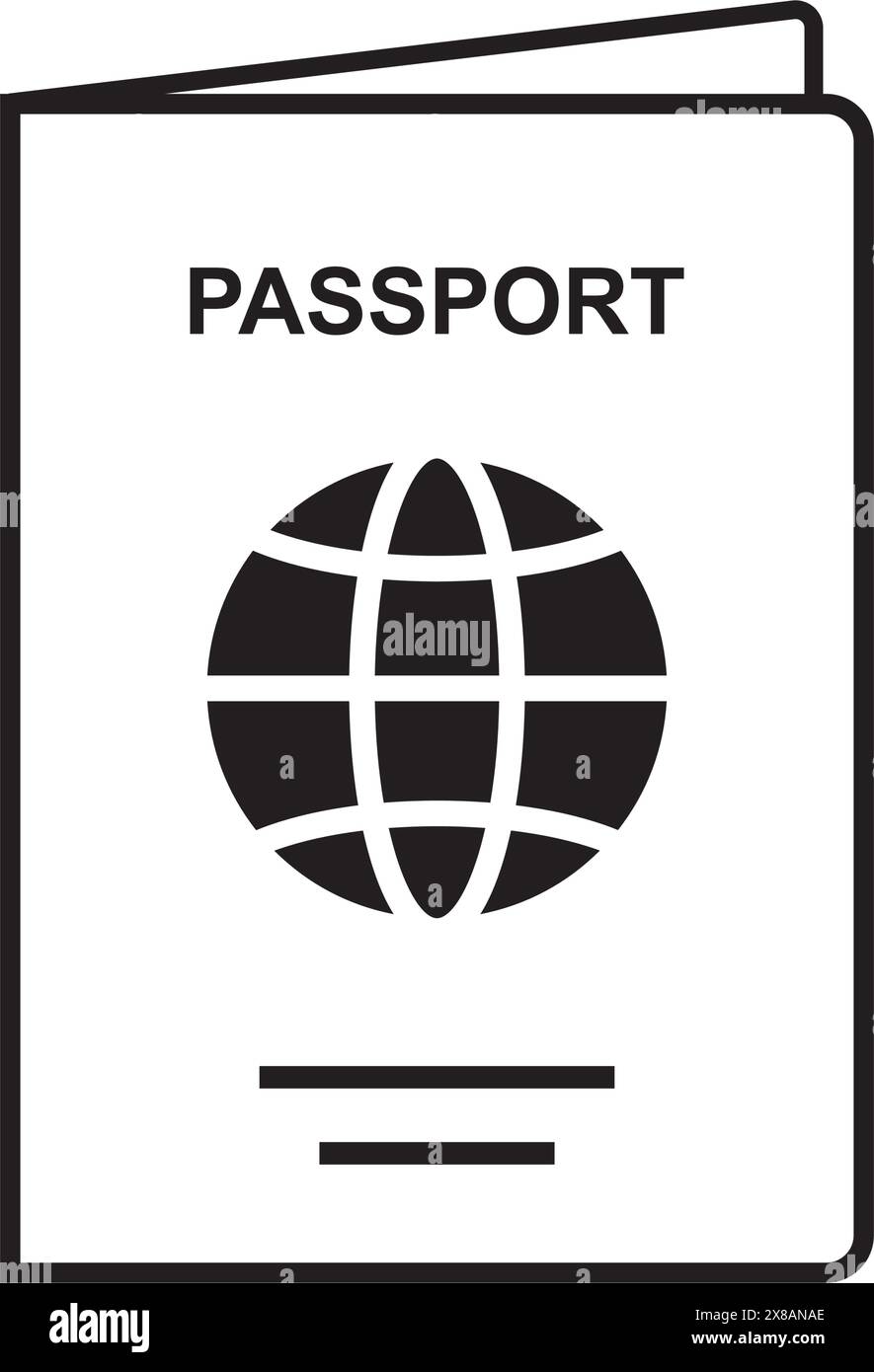 passport logo design vector illustration Stock Vector Image & Art - Alamy