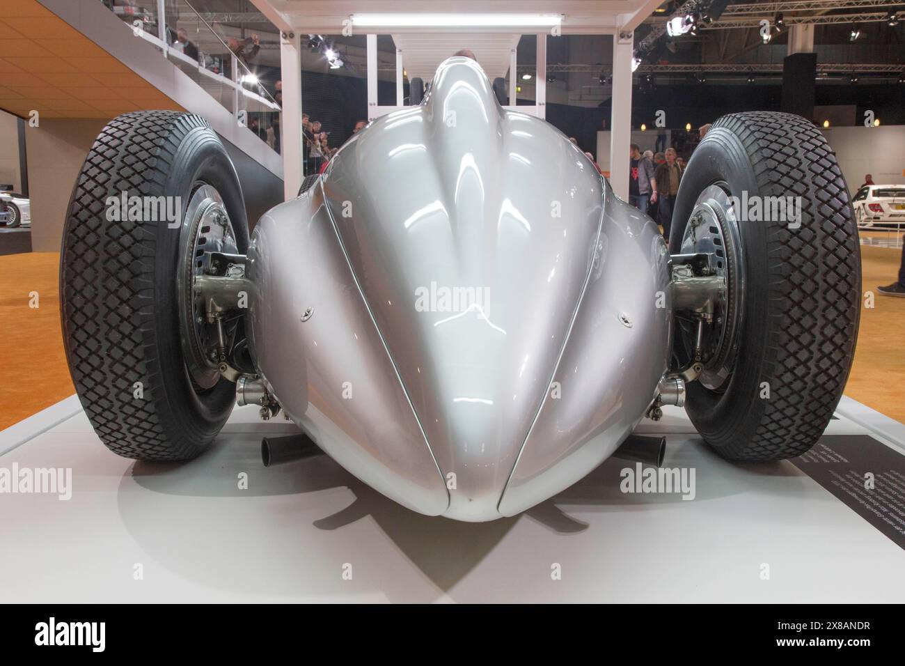 A Mercedes Benz W 154 racing car from 1939 is on display at Techno ...
