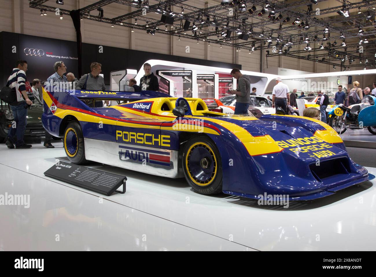 A Porsche 917/30 Spyder racing car is on display at Techno Classica, the trade fair for vintage ...