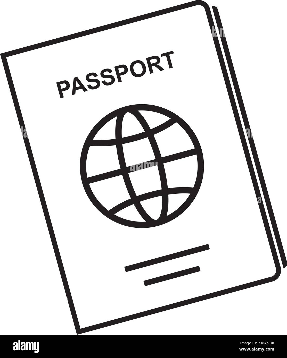passport logo design vector illustration Stock Vector Image & Art - Alamy