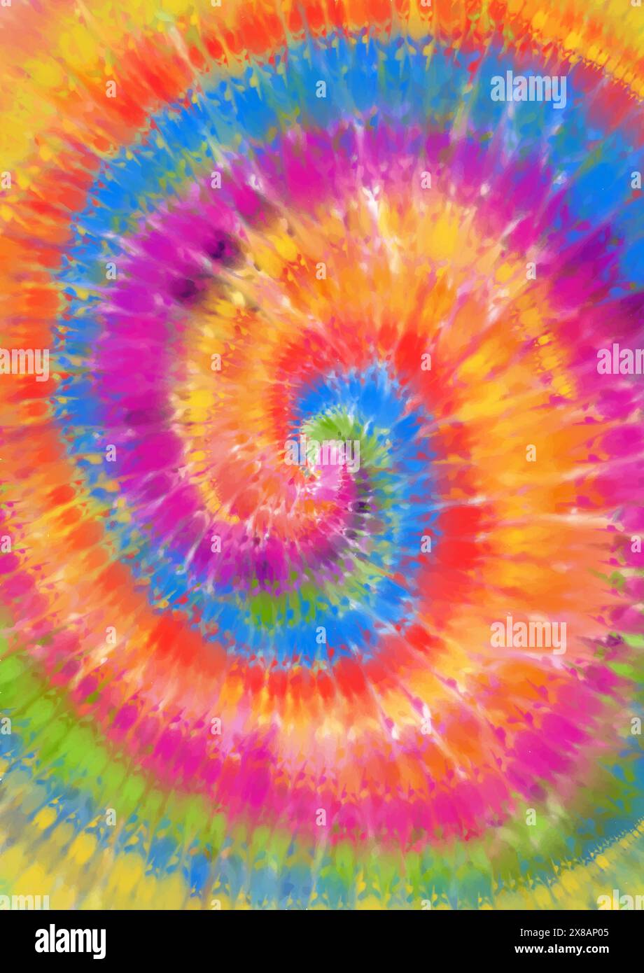 Abstract hand painted tie dye pattern with rainbow colours Stock Vector ...