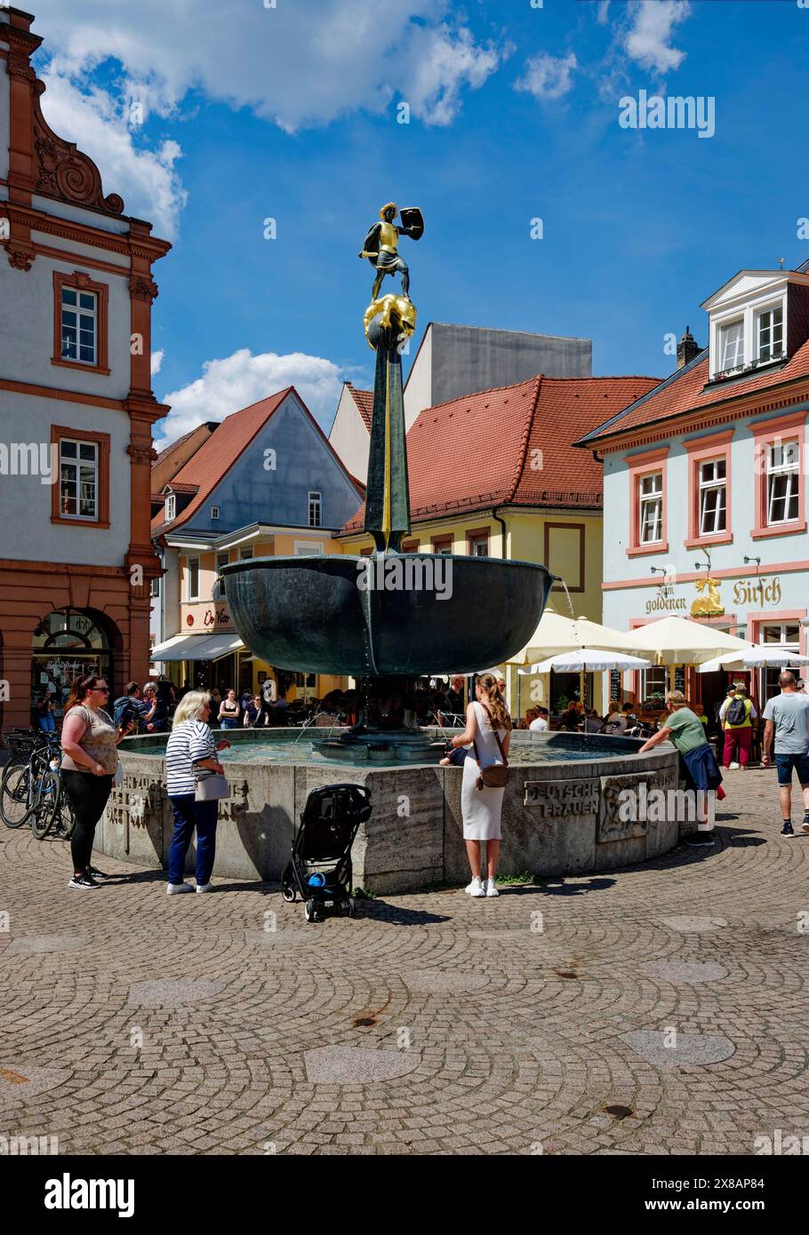 Figure of St George and the dragon, St George's Fountain ...