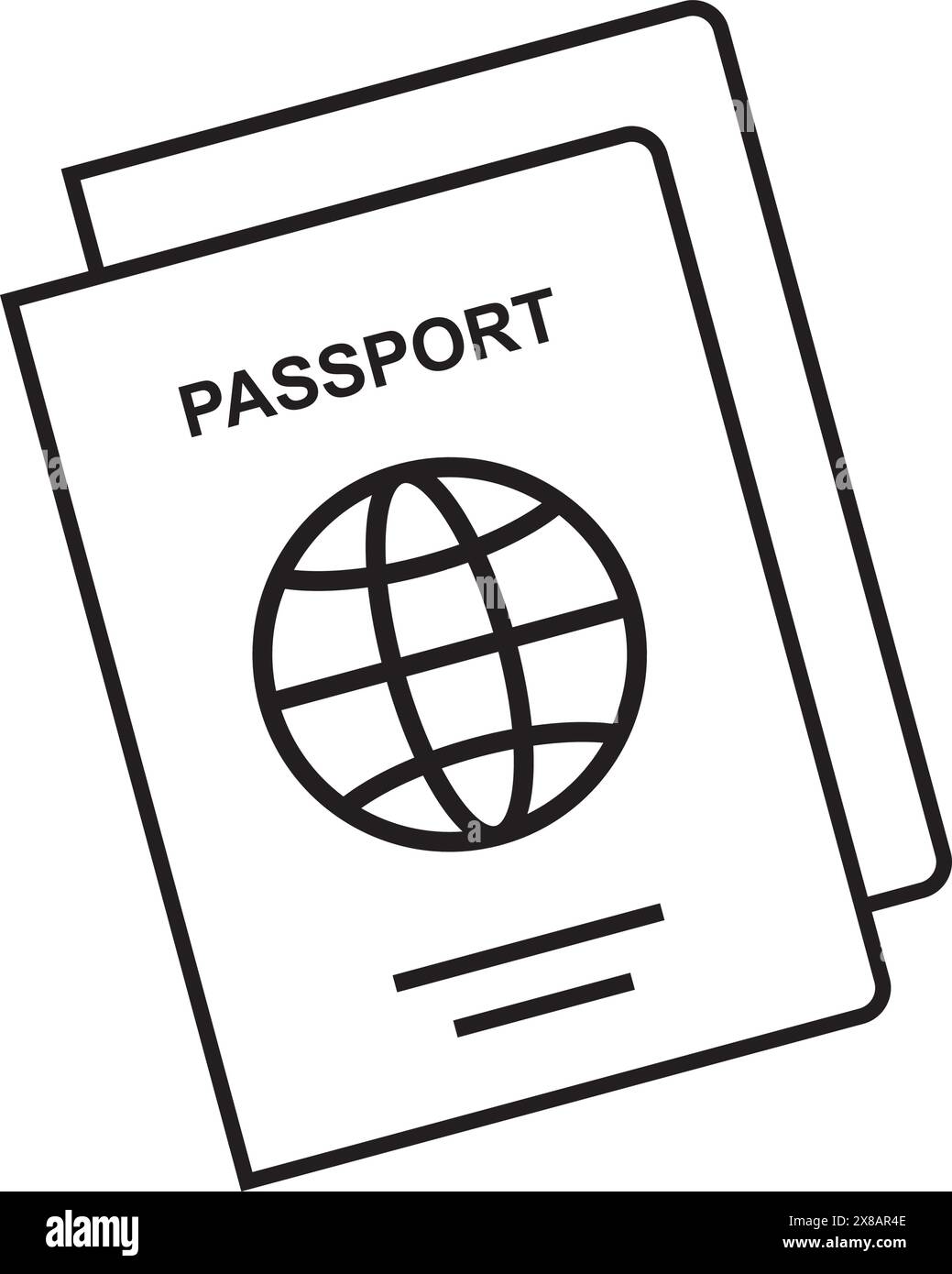 passport logo design vector illustration Stock Vector Image & Art - Alamy