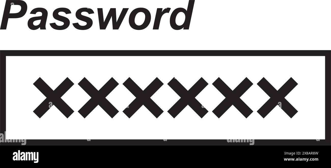 password logo design vector illustration Stock Vector Image & Art - Alamy