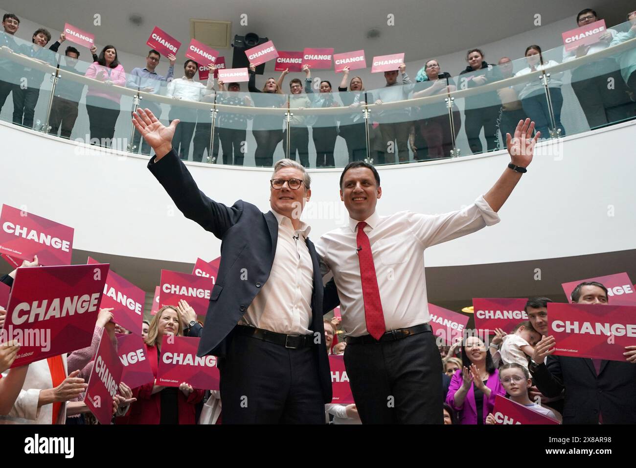 Labour leader Sir Keir Starmer (left) and Scottish Labour leader Anas ...