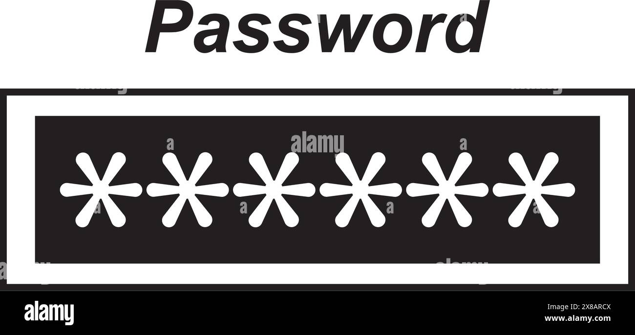 password logo design vector illustration Stock Vector Image & Art - Alamy