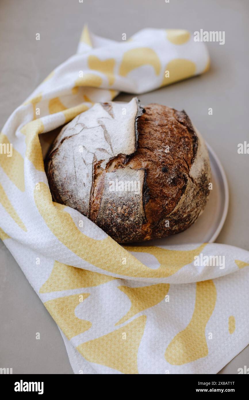 Loaf of bread wrapped hi-res stock photography and images - Alamy