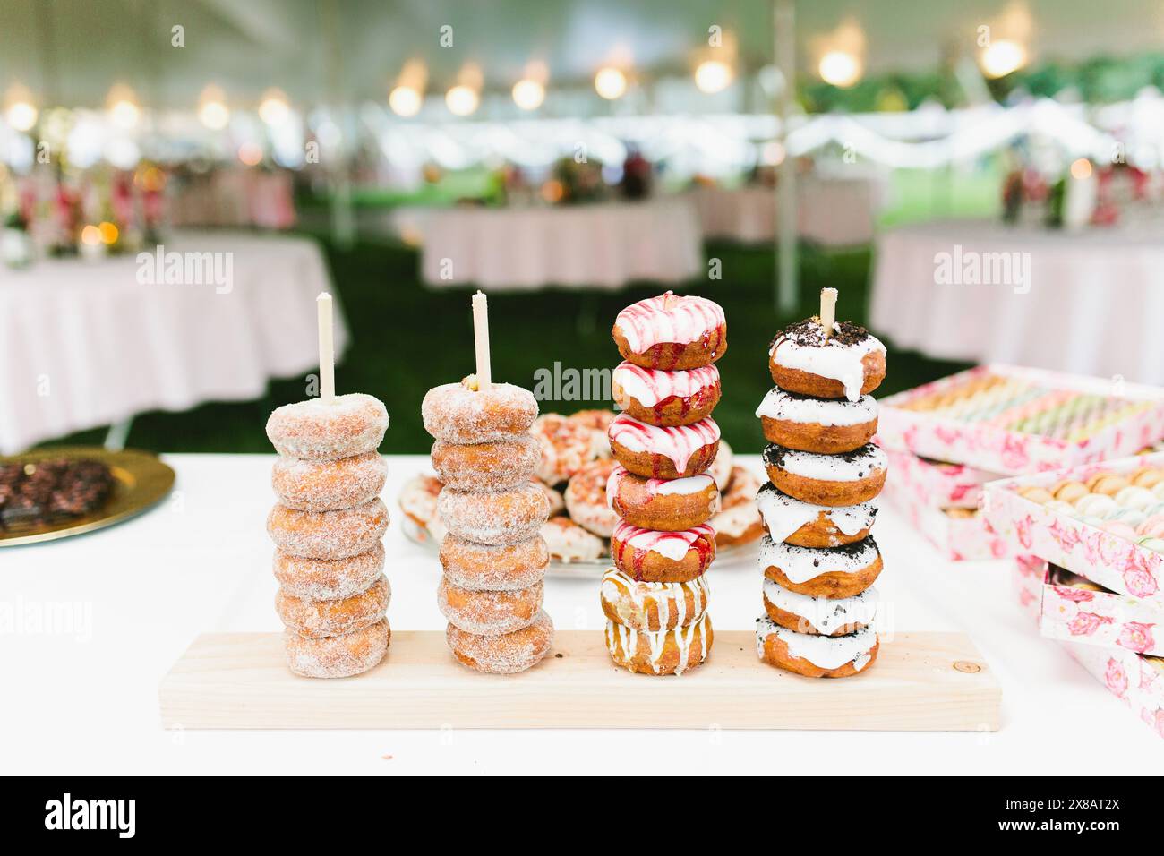 Donut display hi-res stock photography and images - Alamy