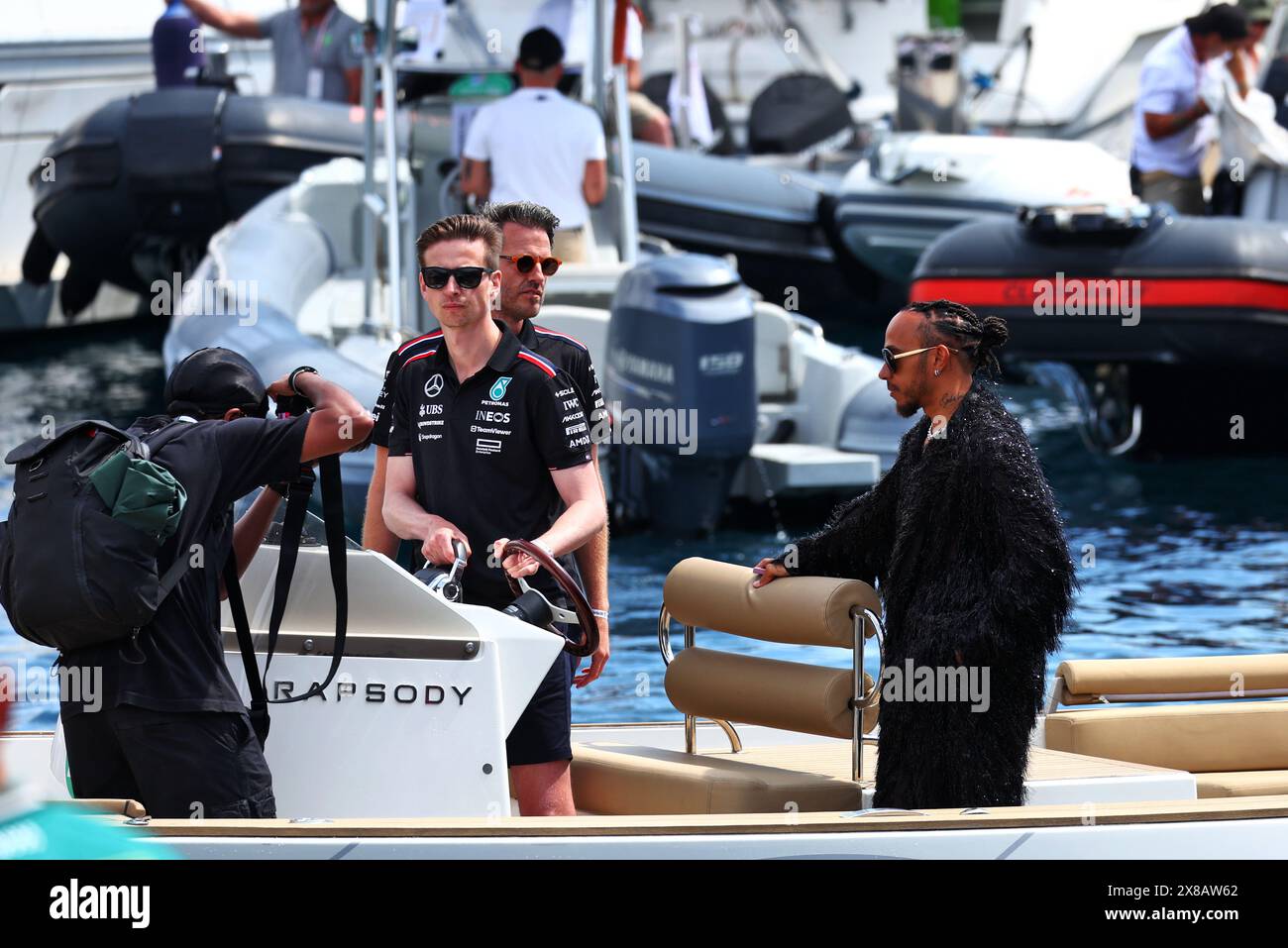 Monte Carlo, Monaco. 24th May, 2024. Lewis Hamilton (GBR) Mercedes AMG ...