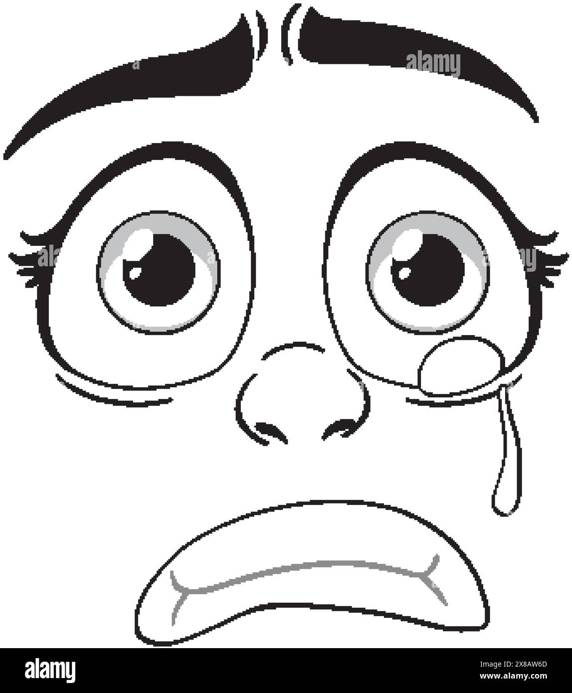 Single tear Stock Vector Images - Alamy