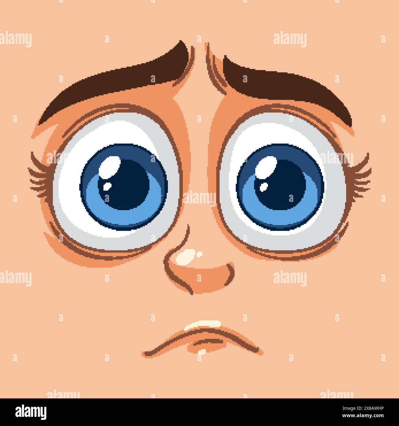 Big wide eyes Stock Vector Images - Alamy