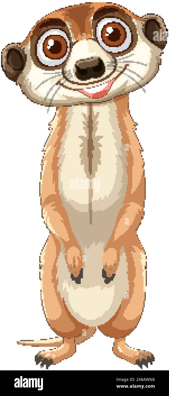 Adorable meerkat standing upright, smiling Stock Vector Image & Art - Alamy Adorable meerkat standing upright, smiling Stock Vector Image & Art - Alamy