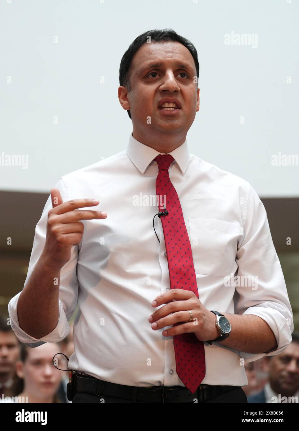 Scottish Labour leader Anas Sarwar speaking at the launch of Scottish ...
