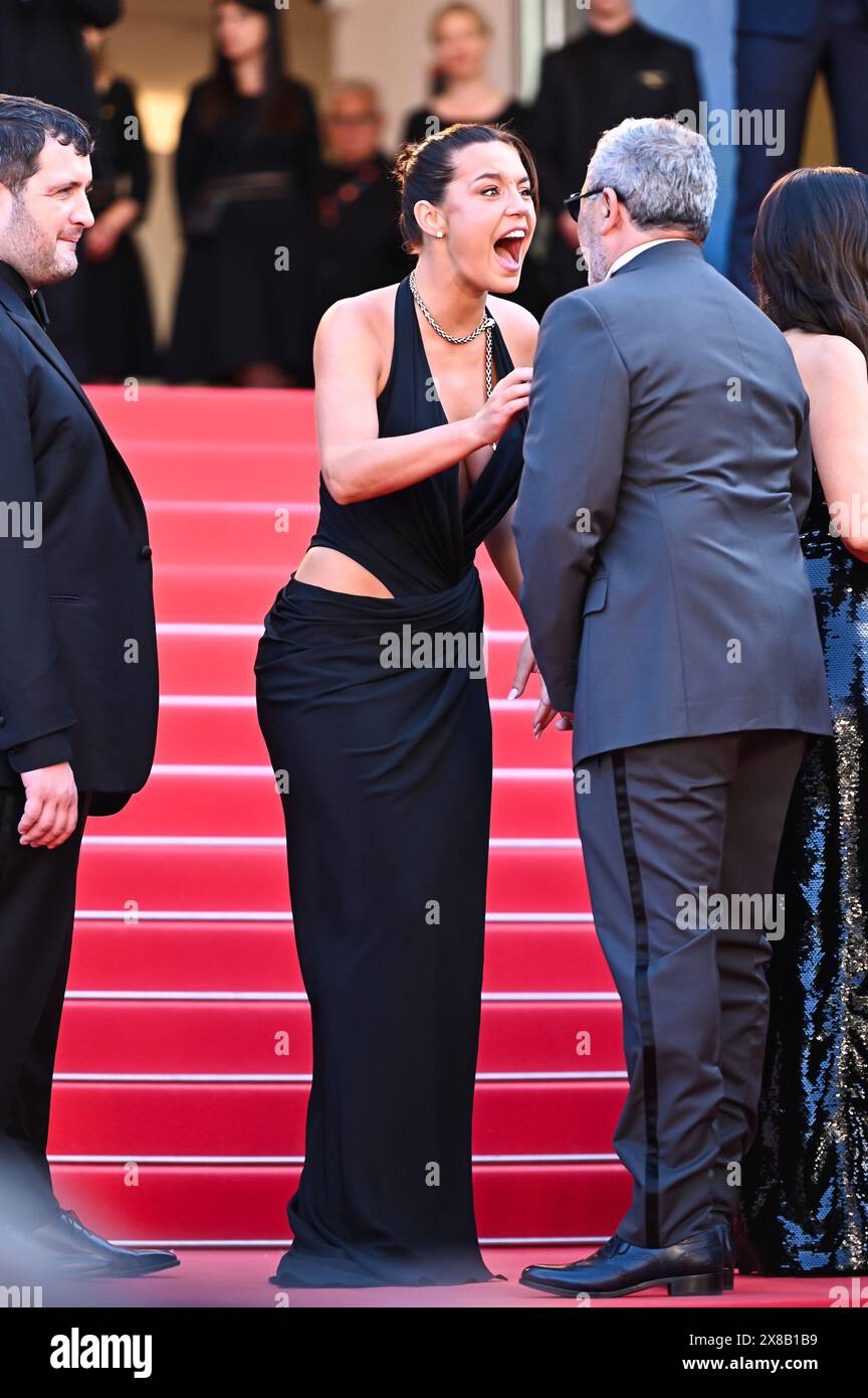 Karim Laklou, Adele Exarchopoulos, Ahmed Hamidi attend the "L'Amour Ouf ...