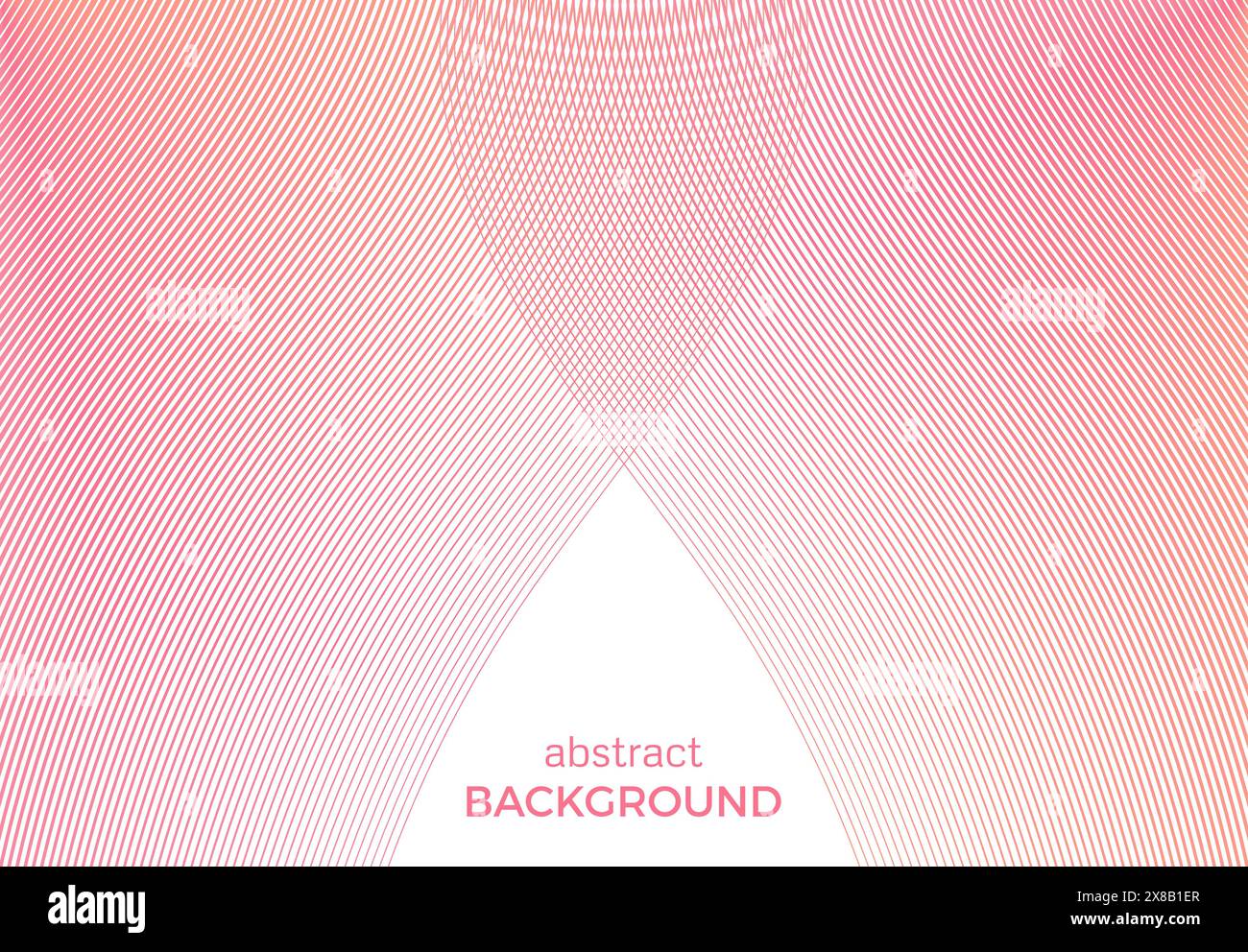 Abstract background with narrow wavy lines. Vector illustration Stock ...