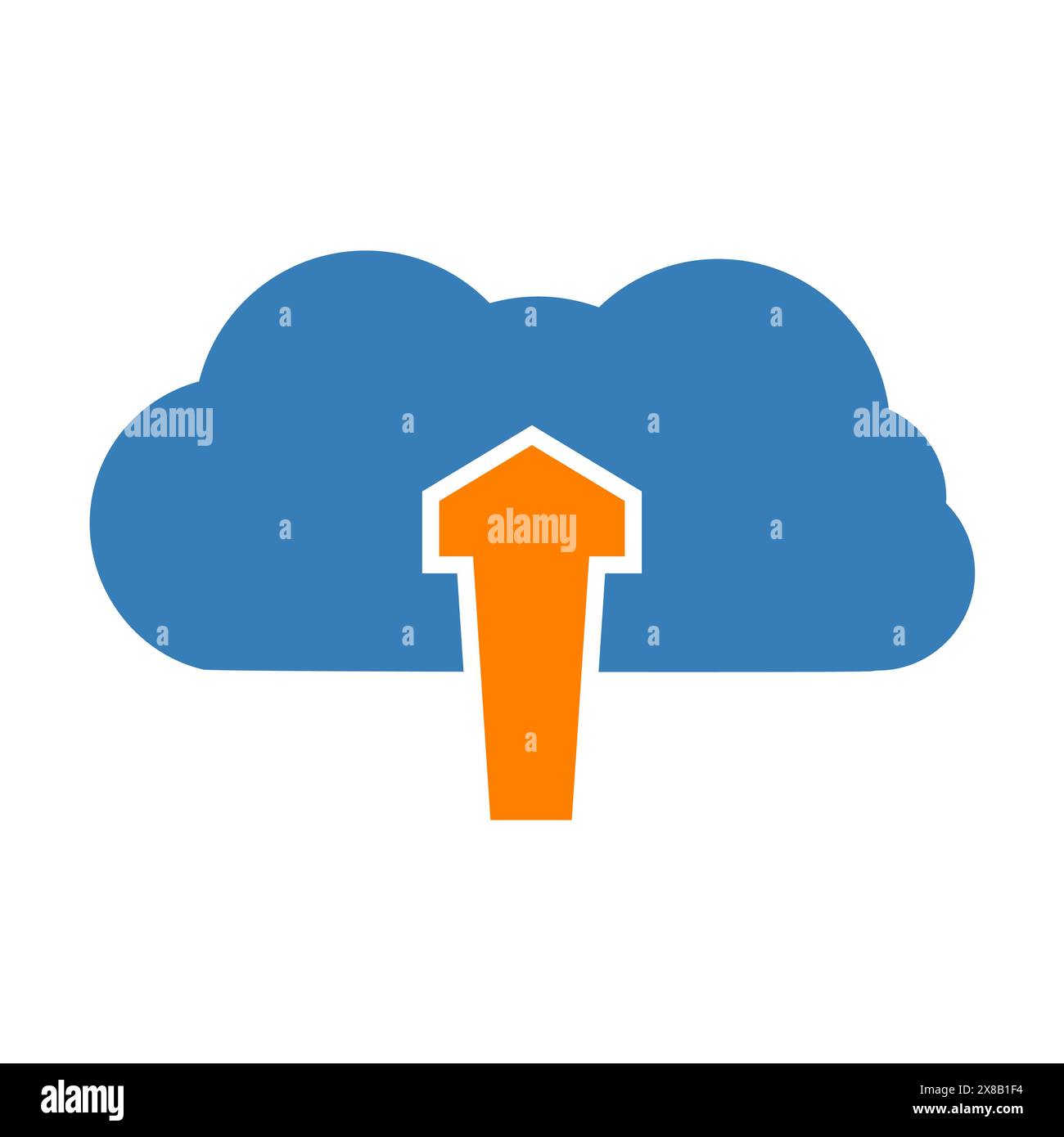 Upload cloud icon. Vector illustration Stock Vector Image & Art - Alamy