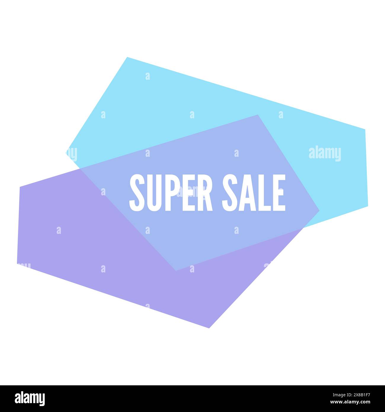 Super sale sticker with abstract colorful geometric forms. Vector ...