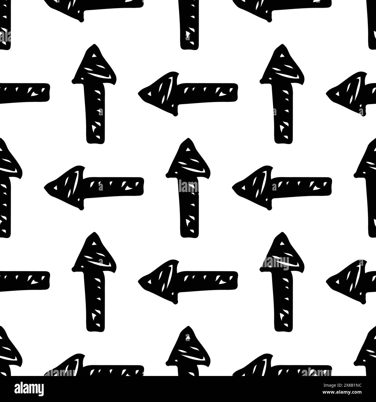 Hand drawn arrows seamless Stock Vector Images - Alamy