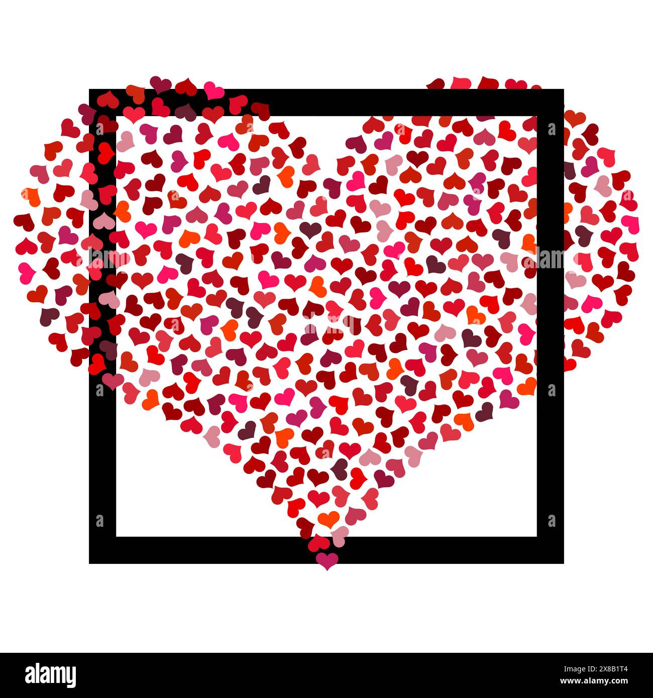 Background made hearts in Stock Vector Images - Alamy
