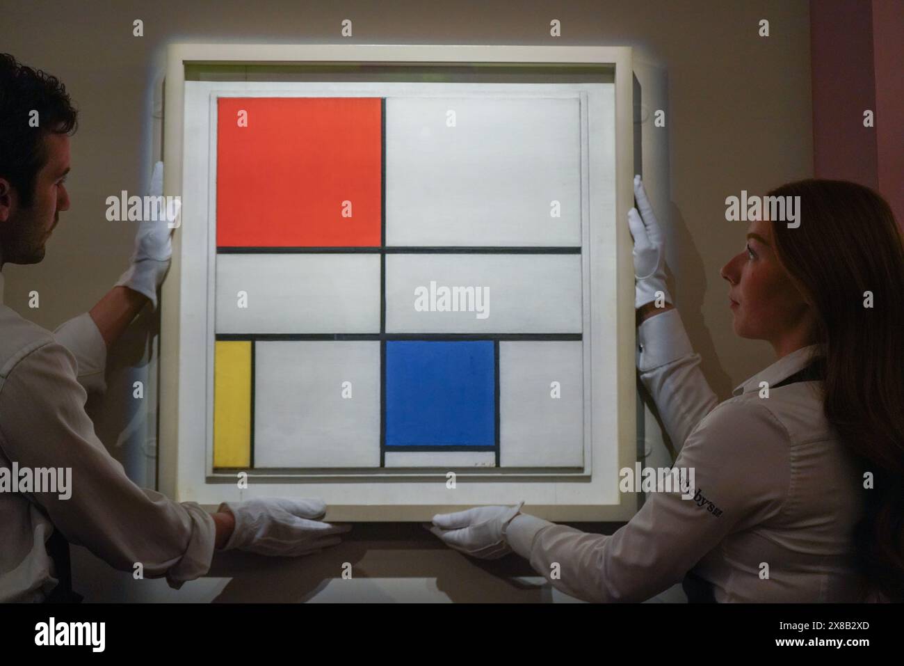 London, UK. 24 May, 2024. PIET MONDRIAN Composition C (No.III) with red, Yellow and Blue ...