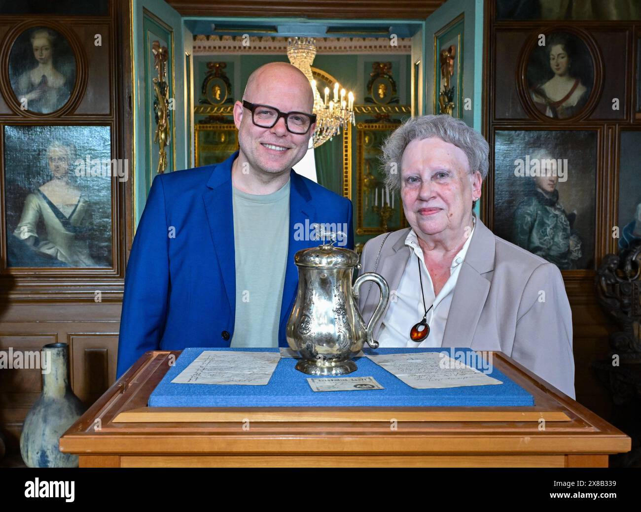 Cottbus, Germany. 24th May, 2024. Benjamin Leo Leo, an art dealer from ...