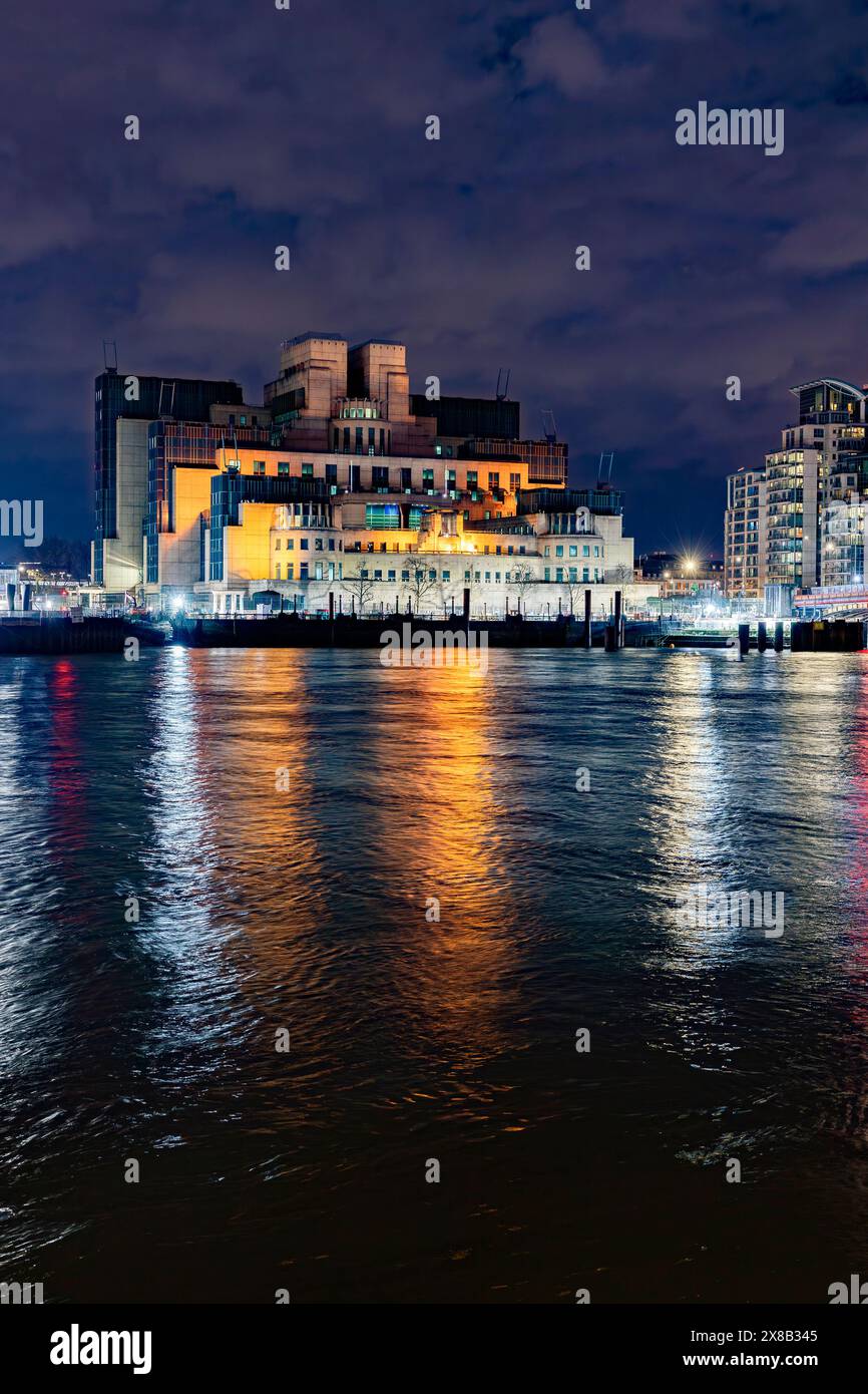 UK's Secret Intelligence Service - also known as MI6 building in London ...