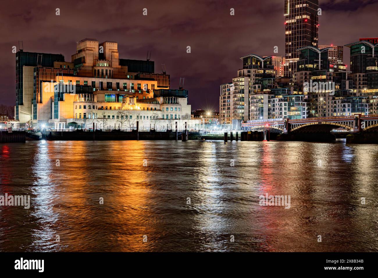 UK's Secret Intelligence Service - also known as MI6 building in London ...