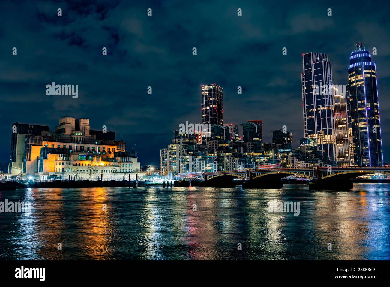 UK's Secret Intelligence Service - also known as MI6 building in London ...