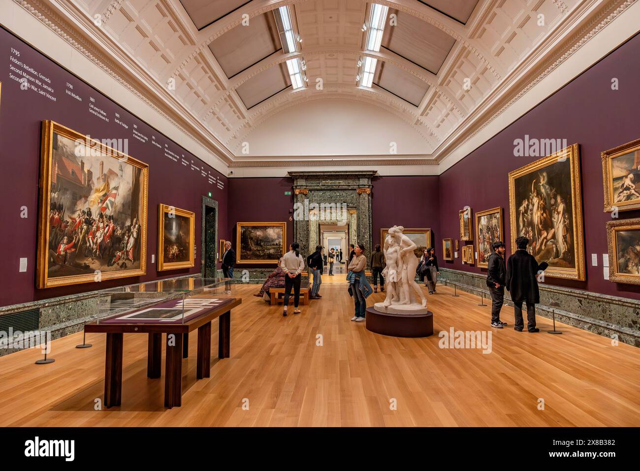 Inside a British Art Gallery Stock Photo - Alamy