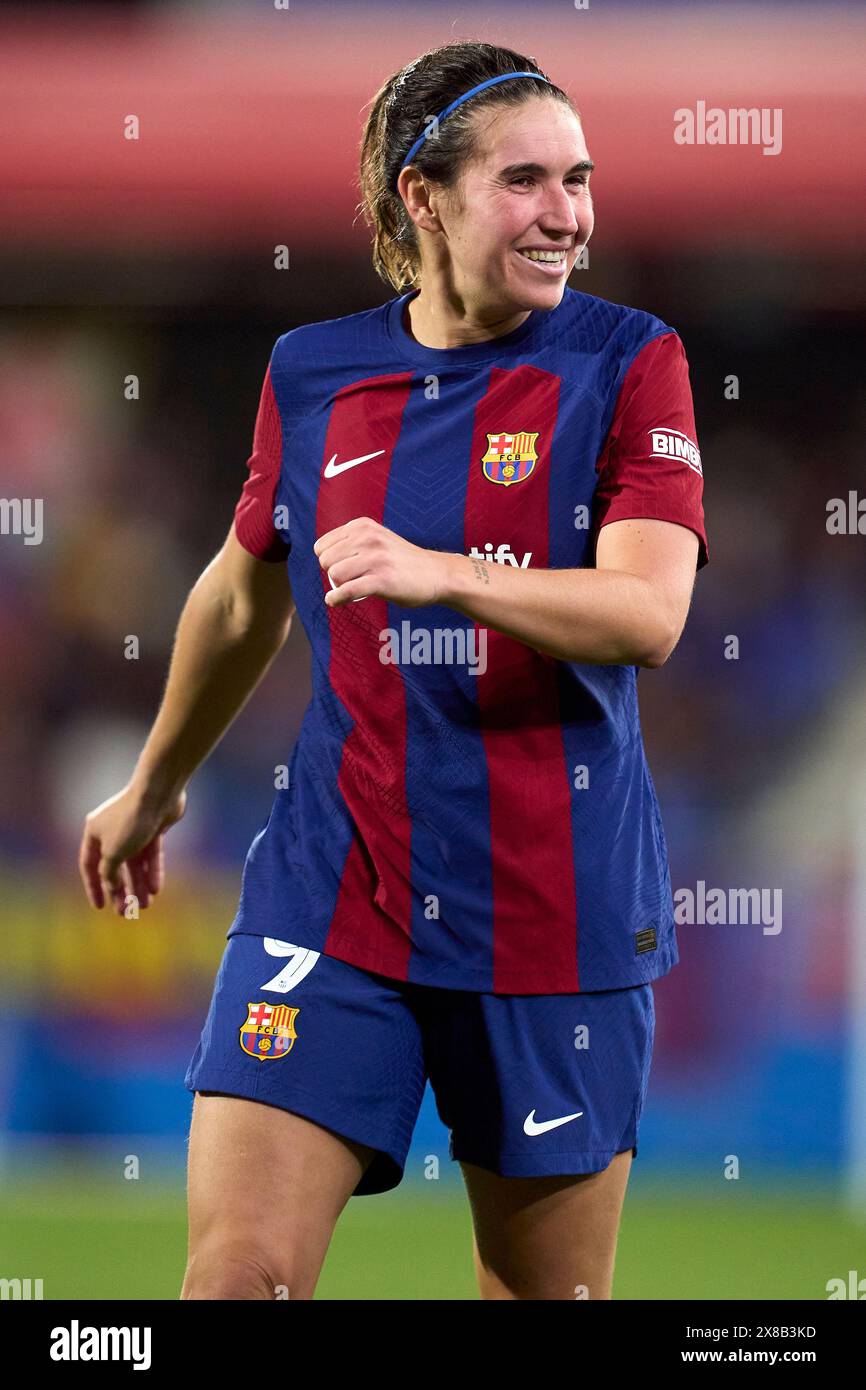 Mariona Caldentey of FC Barcelona looks on during the La Liga F match ...