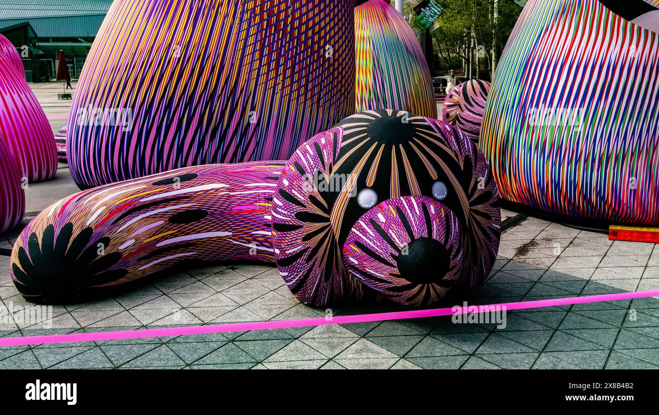 Lost Dogs Disco by Studio Eness located on Winston Churchill Square during the Spark Downtown by ...