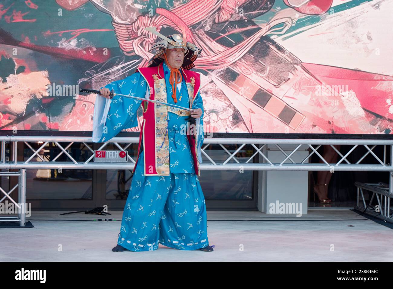 Vallauris, France. 22nd May, 2024. Peace activist Daisuke Tarutani attends the Superstar Awards ...