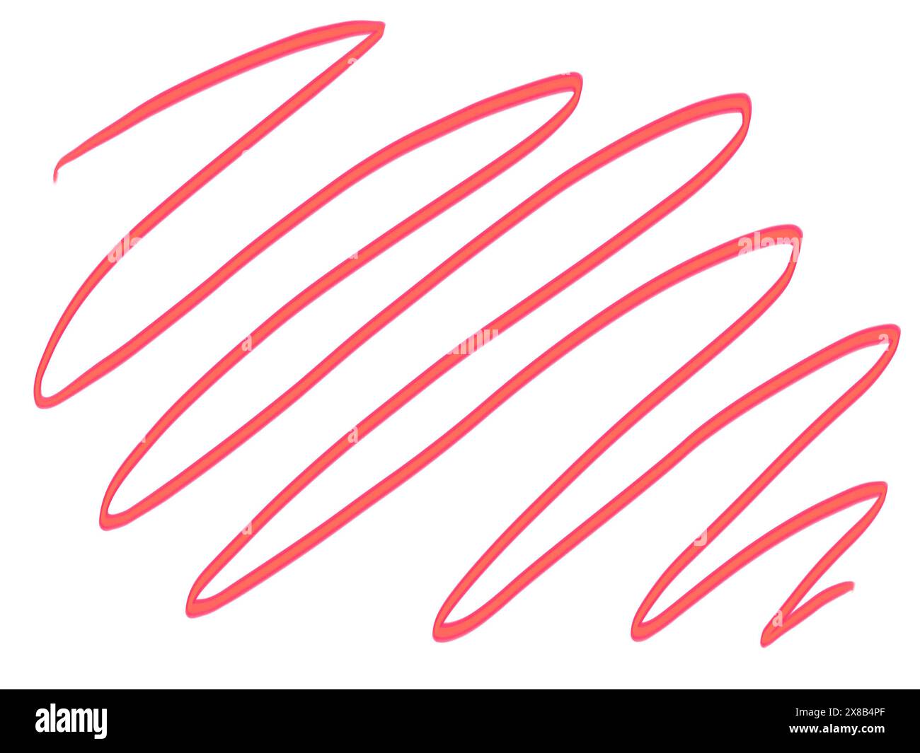 Red marker drawing zig zag hi-res stock photography and images - Alamy