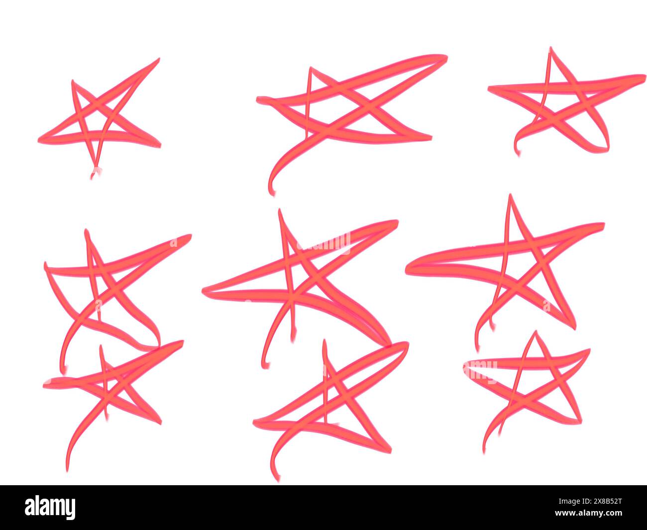 Red stars on white background three rows . High quality illustration ...