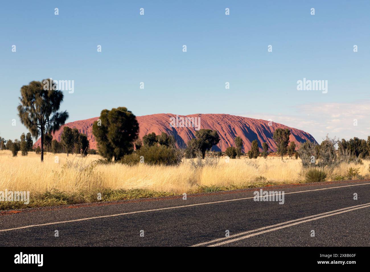 Uluru, as viewed from inside the Uluru–kata tjuta National Park ...