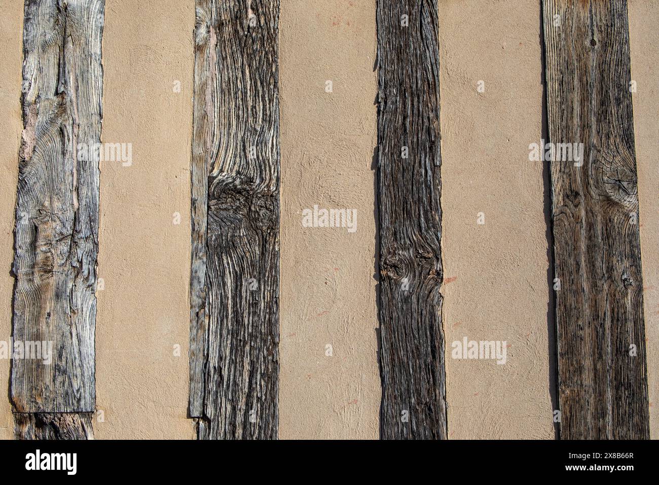 Detail of the timbers on the exterior of the birthplace of famous ...