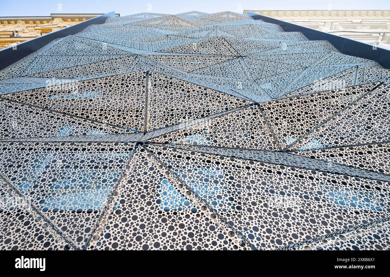 Perforated metal screen architecture hi-res stock photography and ...