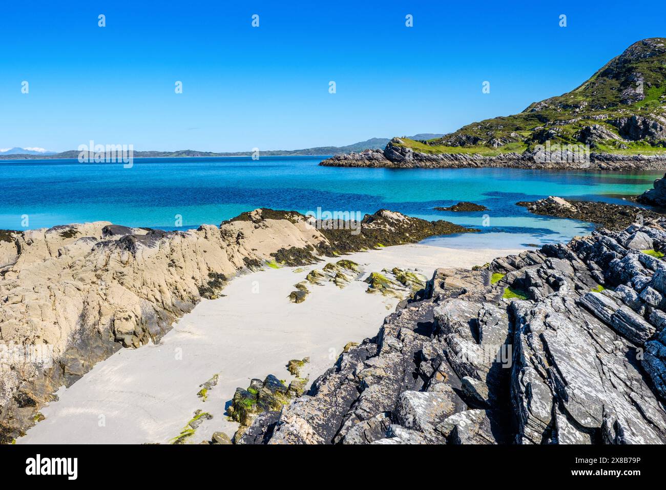 Eilean Coille near Loch Moidart on Scotland's west coast Stock Photo ...