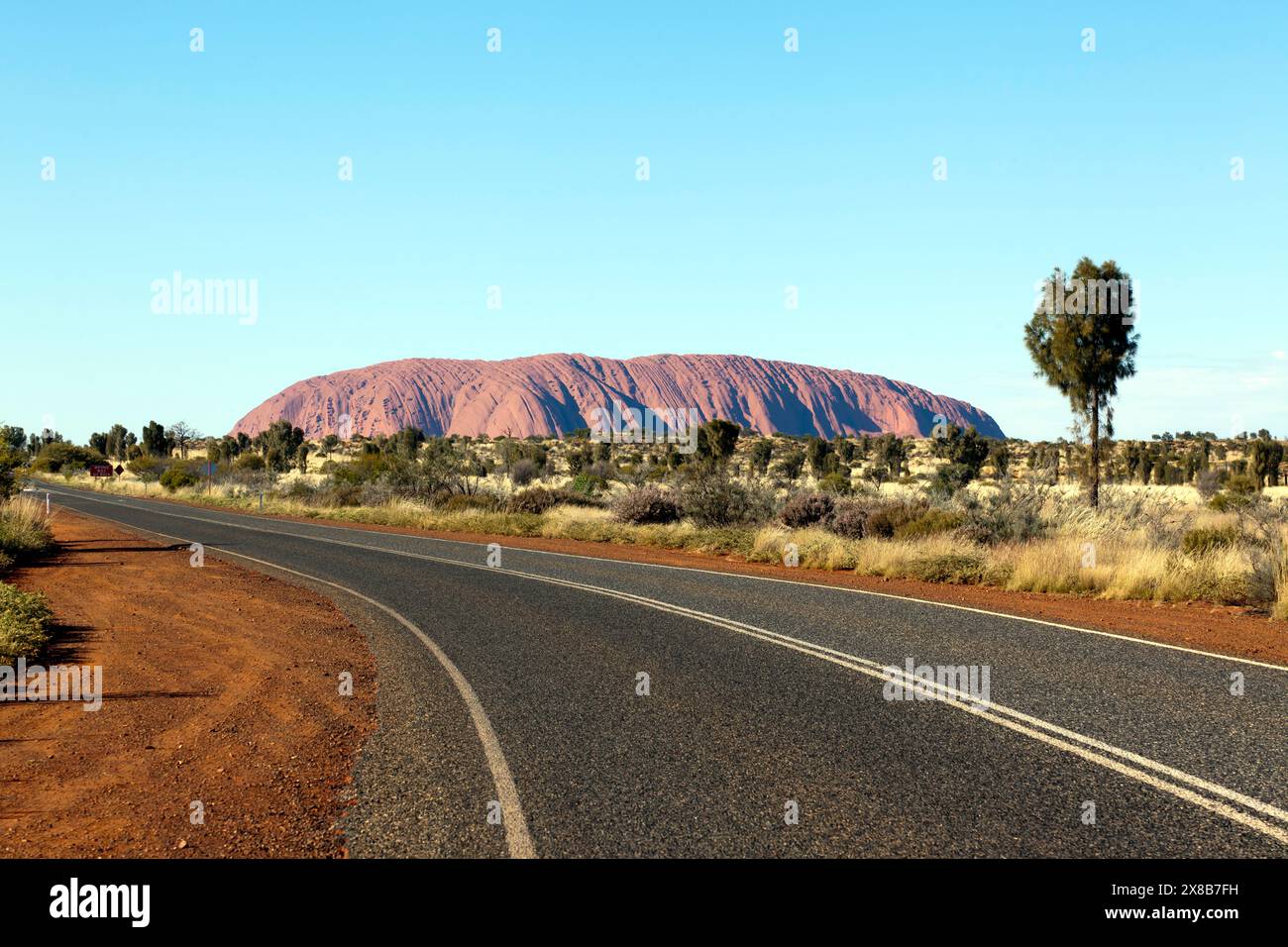Uluru, as viewed from inside the Uluru–kata tjuta National Park ...