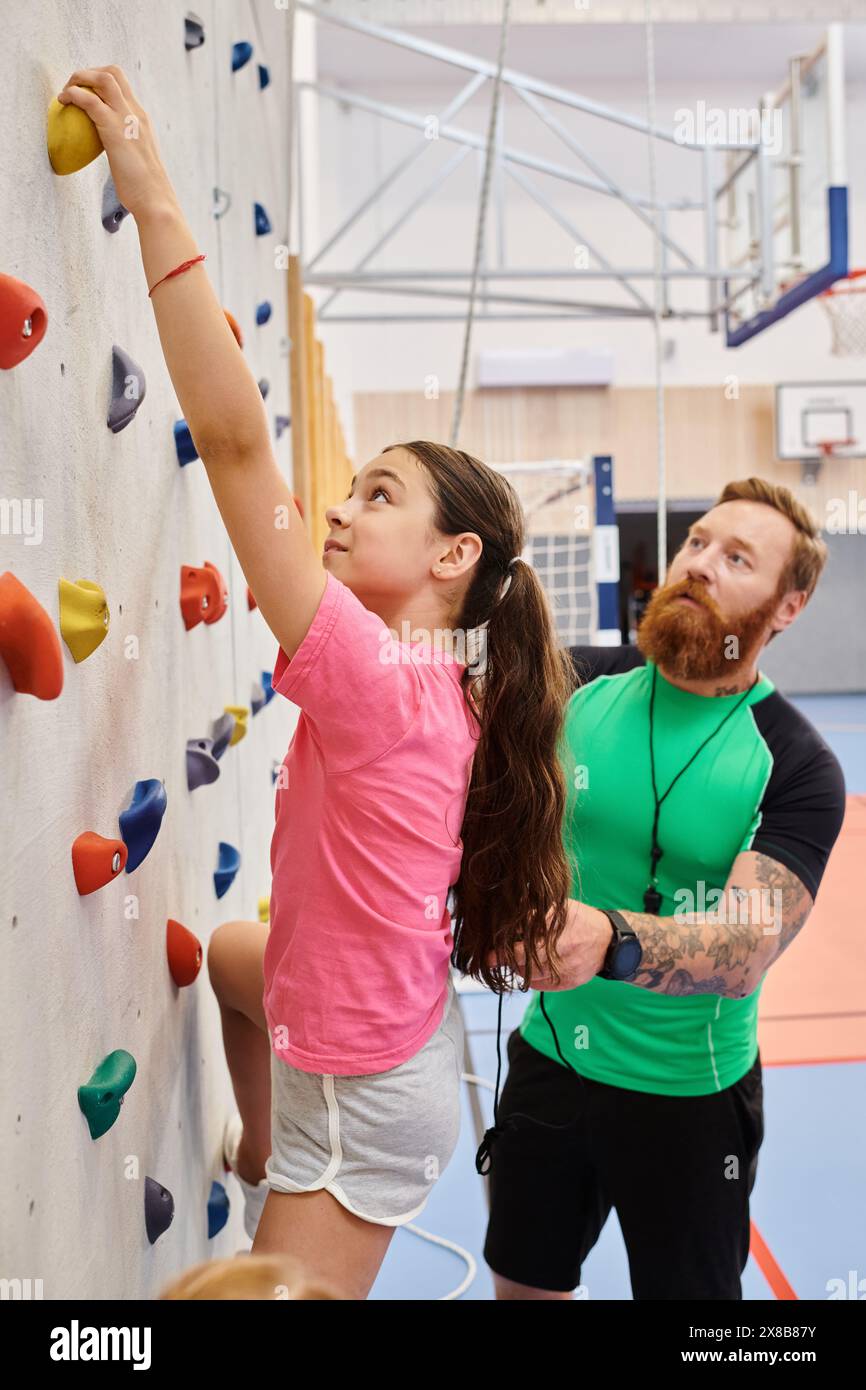 Kid daring on the wall hi-res stock photography and images - Alamy