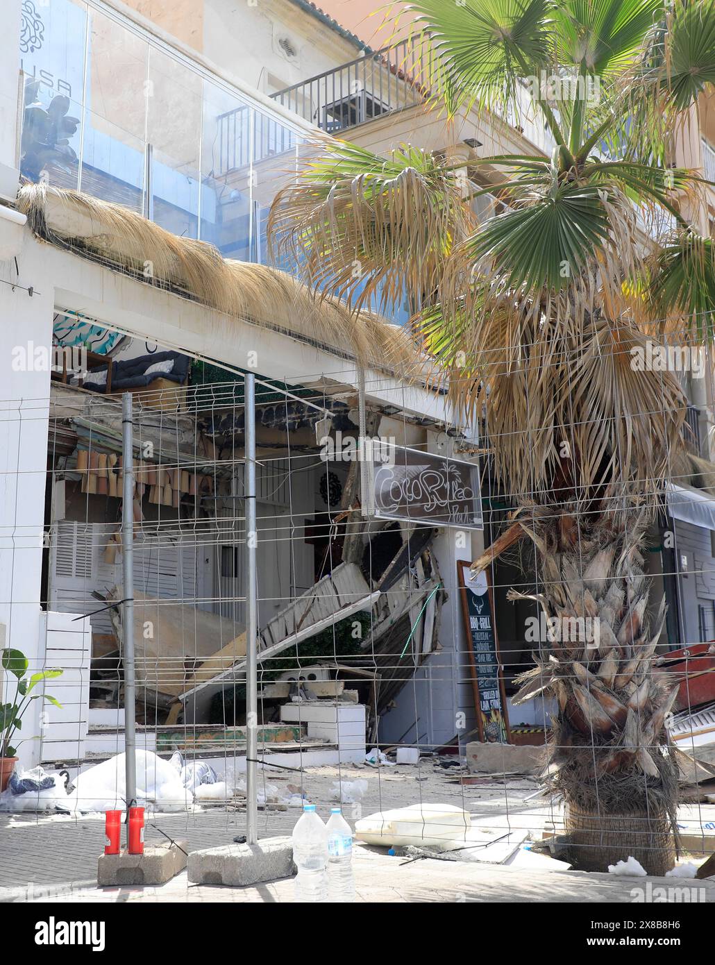 24 May 2024, Spain, Palma: View of the Medusa Beach Club building after ...