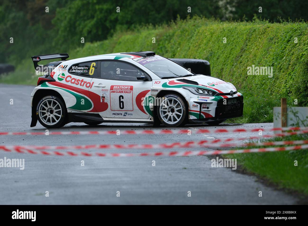 Duns, UK. 24th May, 2024. Competitors in the Jim Clark Memorial Rally ...