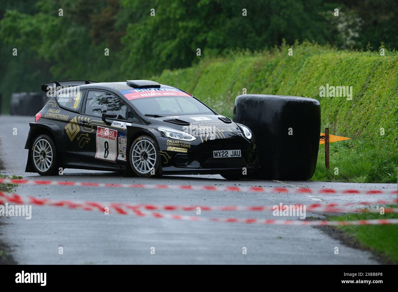 Duns, UK. 24th May, 2024. Competitors in the Jim Clark Memorial Rally ...